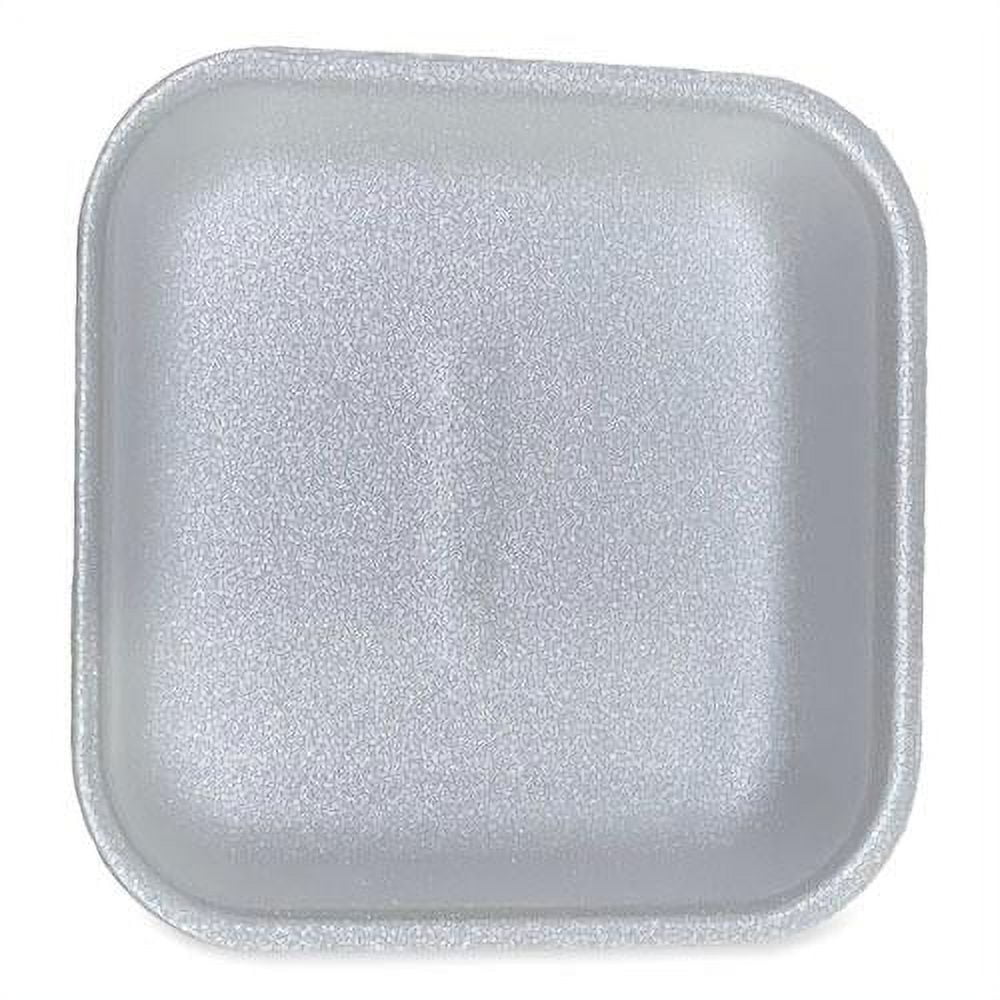 GEN Meat Trays, #1, 5.38 x 5.38 x 1.07, White, 500/Carton - Walmart ...