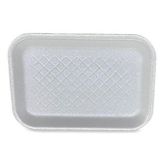 GEN Meat Trays, #8P, 10.8 x 8.82 x 1.5, White, Foam, 200/Carton 8PWH ...