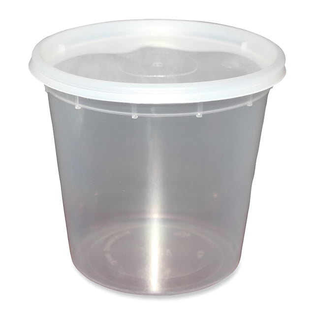 GEN Plastic Deli Container with Lid 24 oz Clear Plastic 240/Carton ...