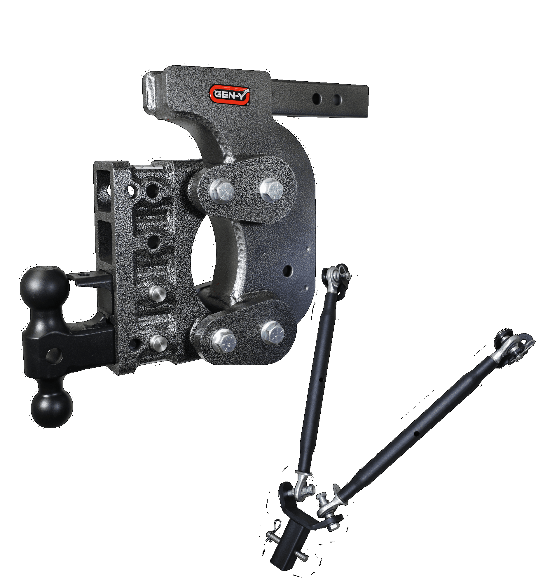 GEN-Y GH-1424 The BOSS TORSION-FLEX Adjustable 12.5" Drop Hitch with GH ...