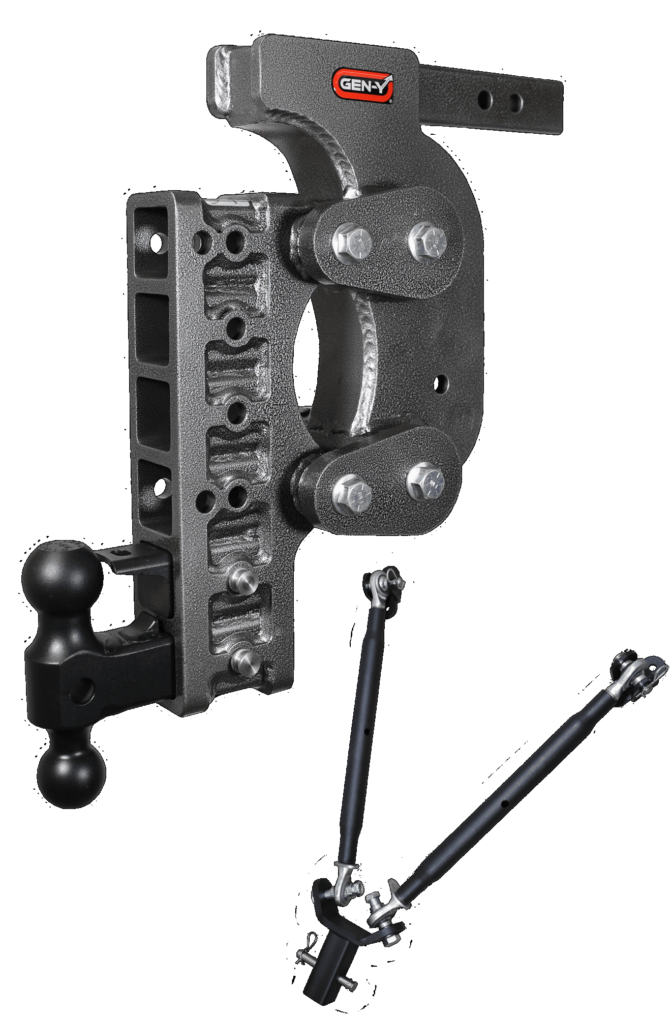 GEN-Y GH-1426 The BOSS TORSION-FLEX Adjustable 17.5" Drop Hitch with GH ...