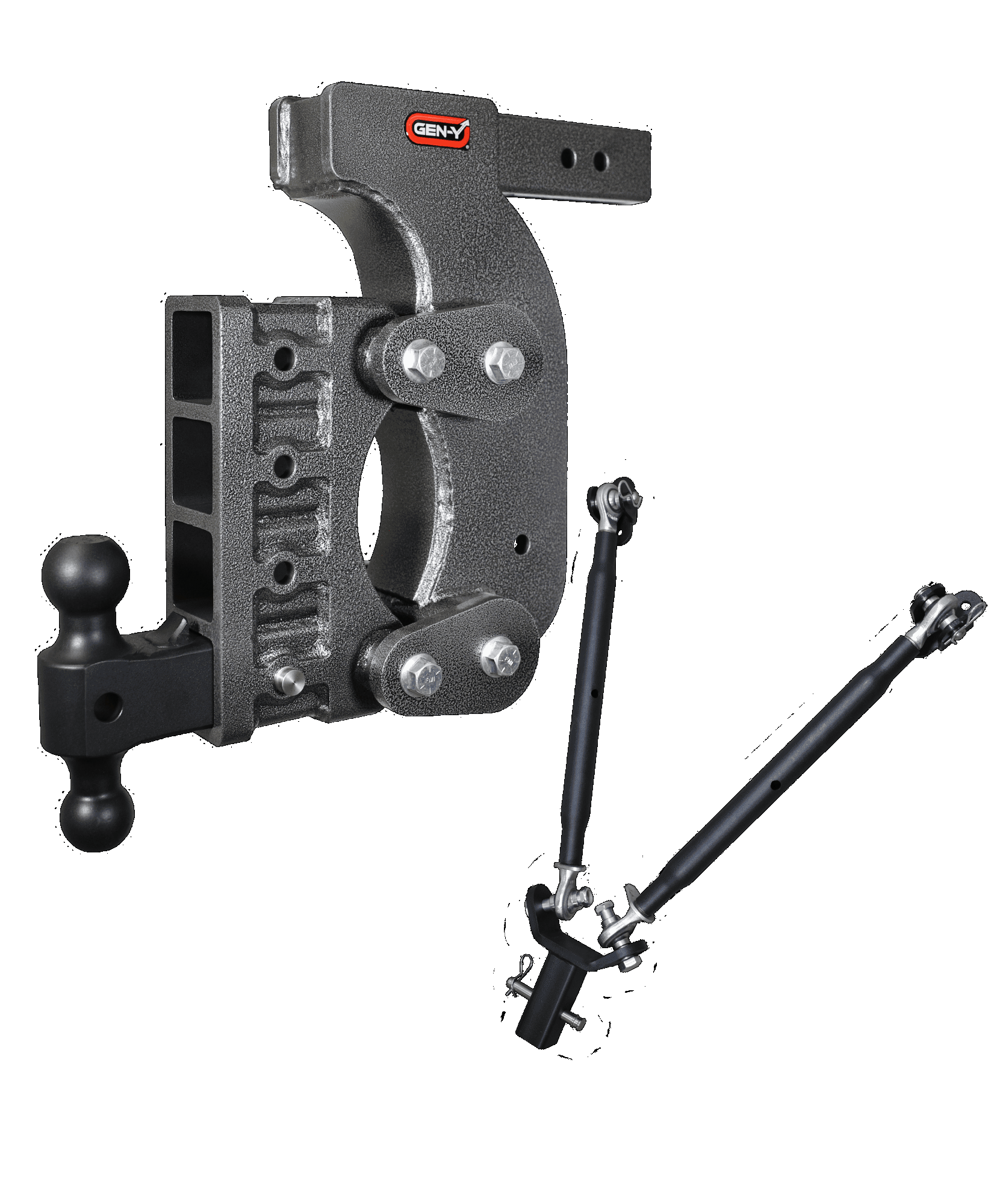 GEN-Y GH-1514 The BOSS TORSION-FLEX Adjustable 15" Drop Hitch with GH ...
