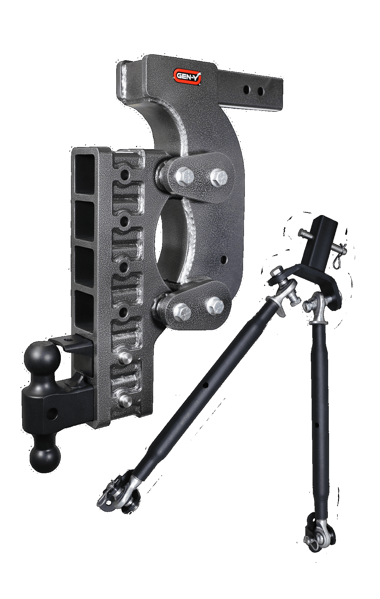 GEN-Y GH-1526 The BOSS TORSION-FLEX Adjustable 21" Drop Hitch with GH ...