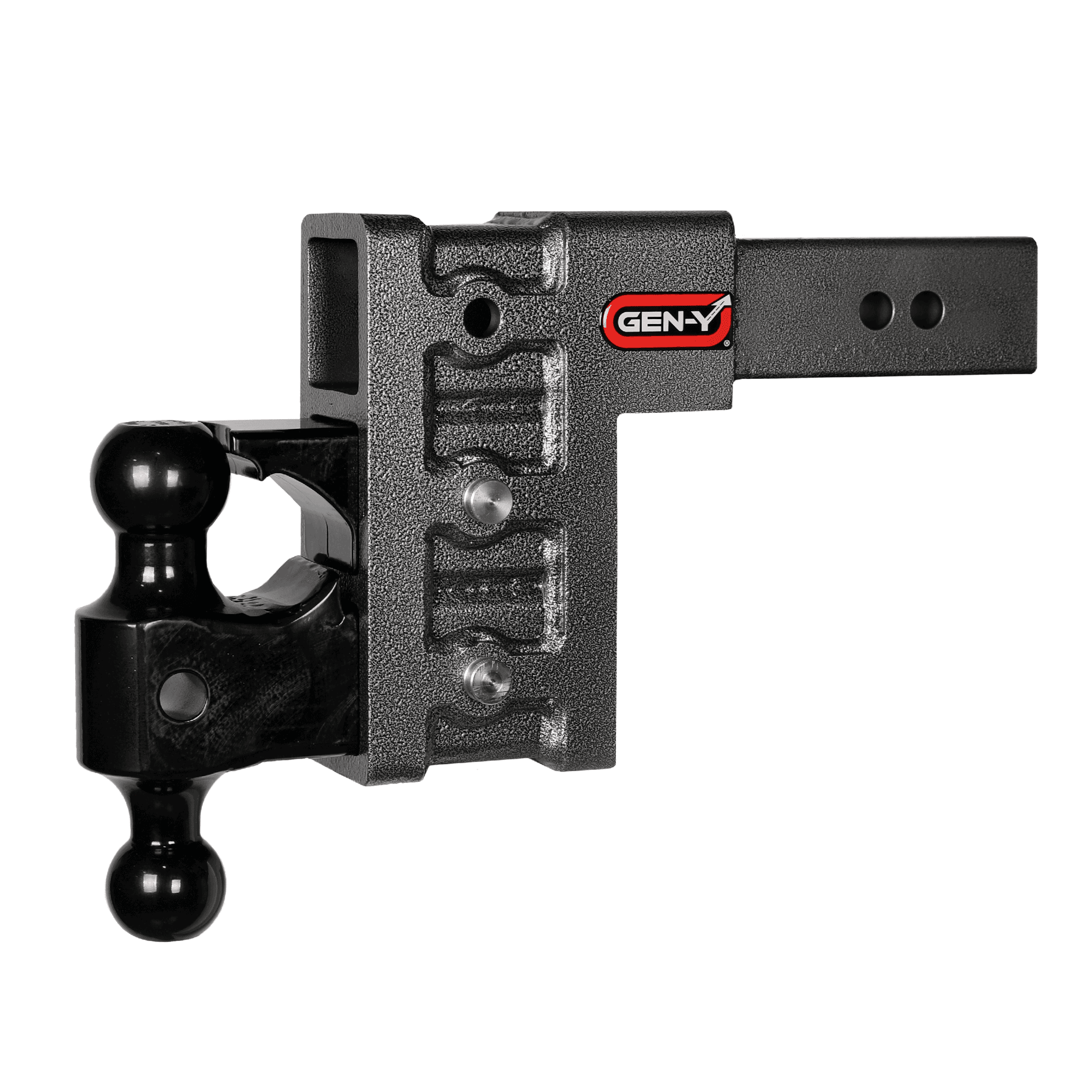 GEN-Y GH-1623 MEGA-DUTY Adjustable 6" Drop Hitch with GH-0161 Dual-Ball ...