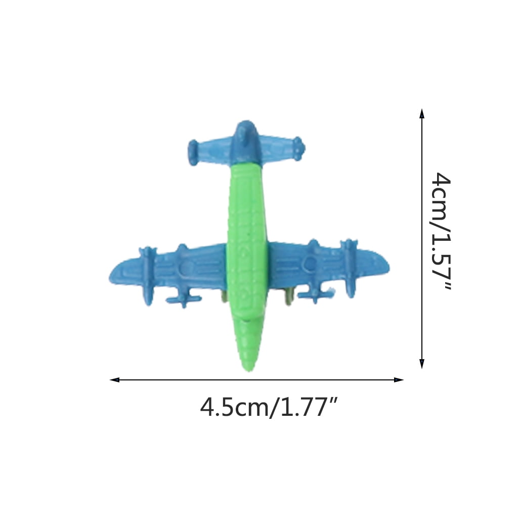 GENEMA 10 Pcs Mini Plastic Bomber Plane Fighter Aircraft Model Toy ...