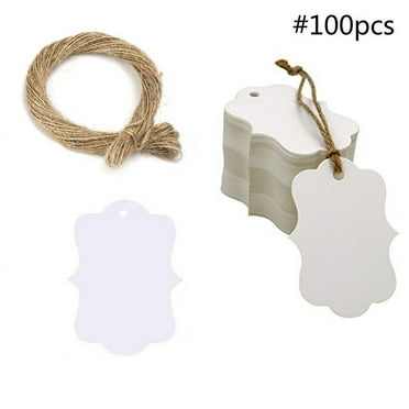 Riforla Gift Tags with String Kraft Paper Gift Tags Personalized Hang ...