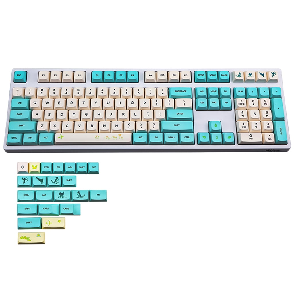 GENEMA 130 Key PBT Keycap XDA Profile Key Complete Set Of Spring Blooms ...