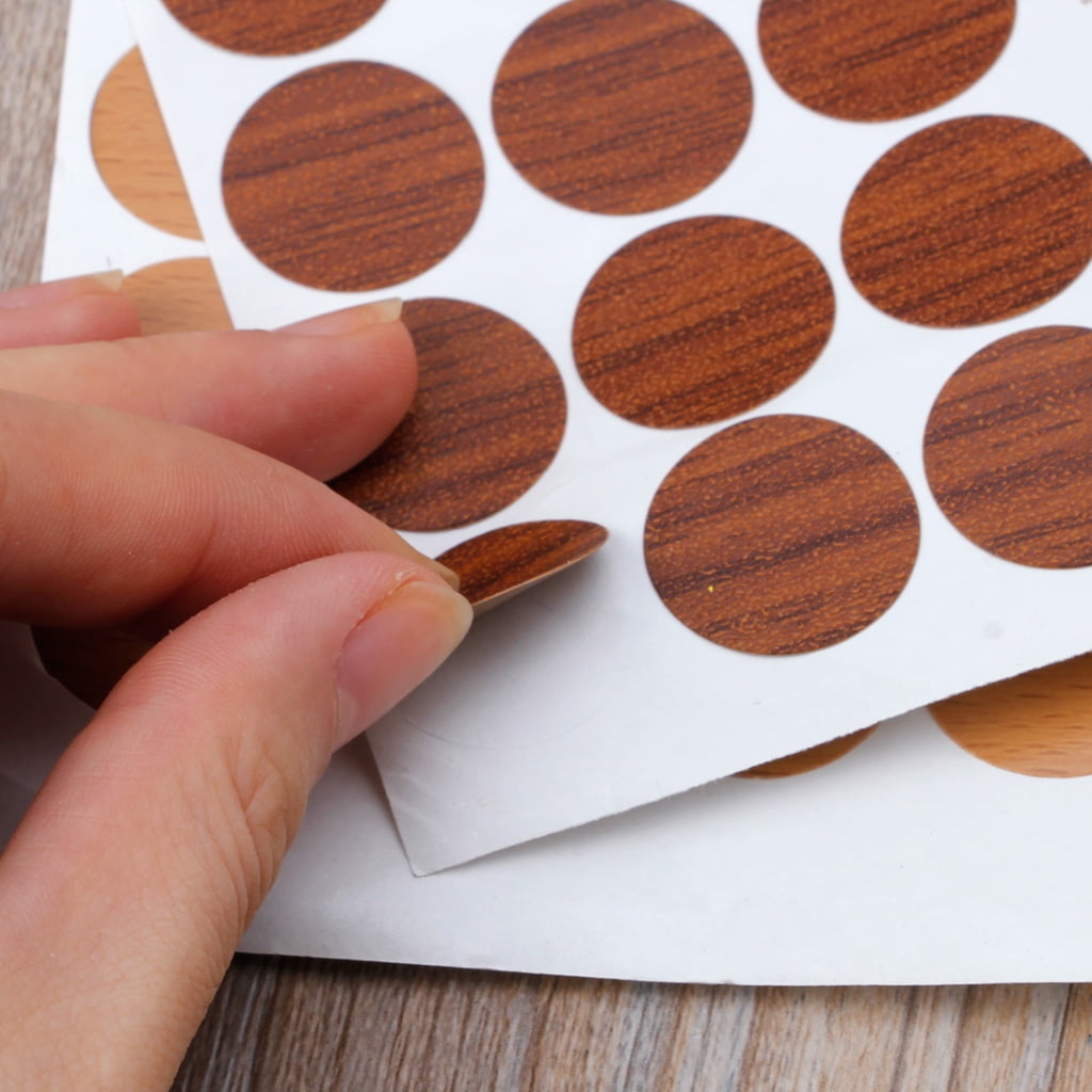 GENEMA 54Pcs 20mm Wooden Furniture Self Adhesive Cabinet Screw Cap ...