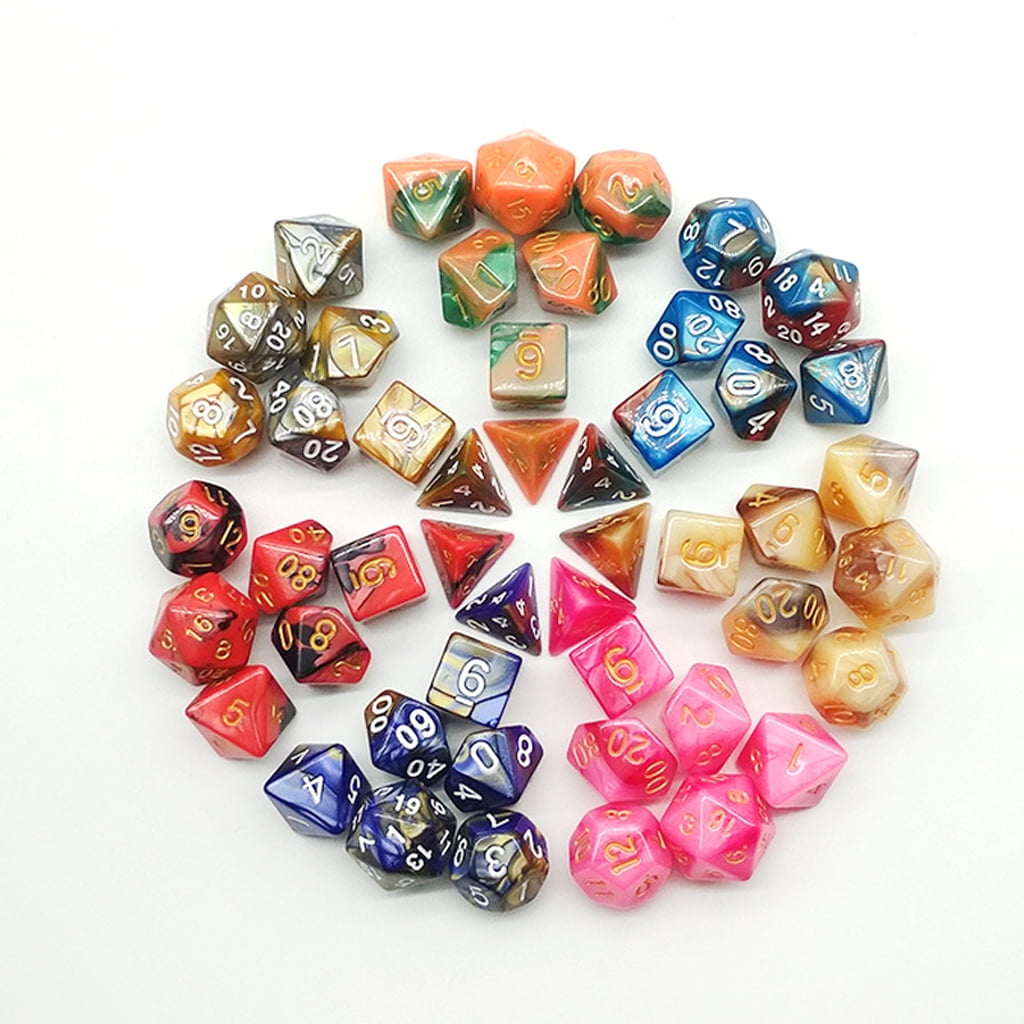 GENEMA 8 Shapes DIY Playing Dice Mold Faceted Cube Round Dice Mold ...
