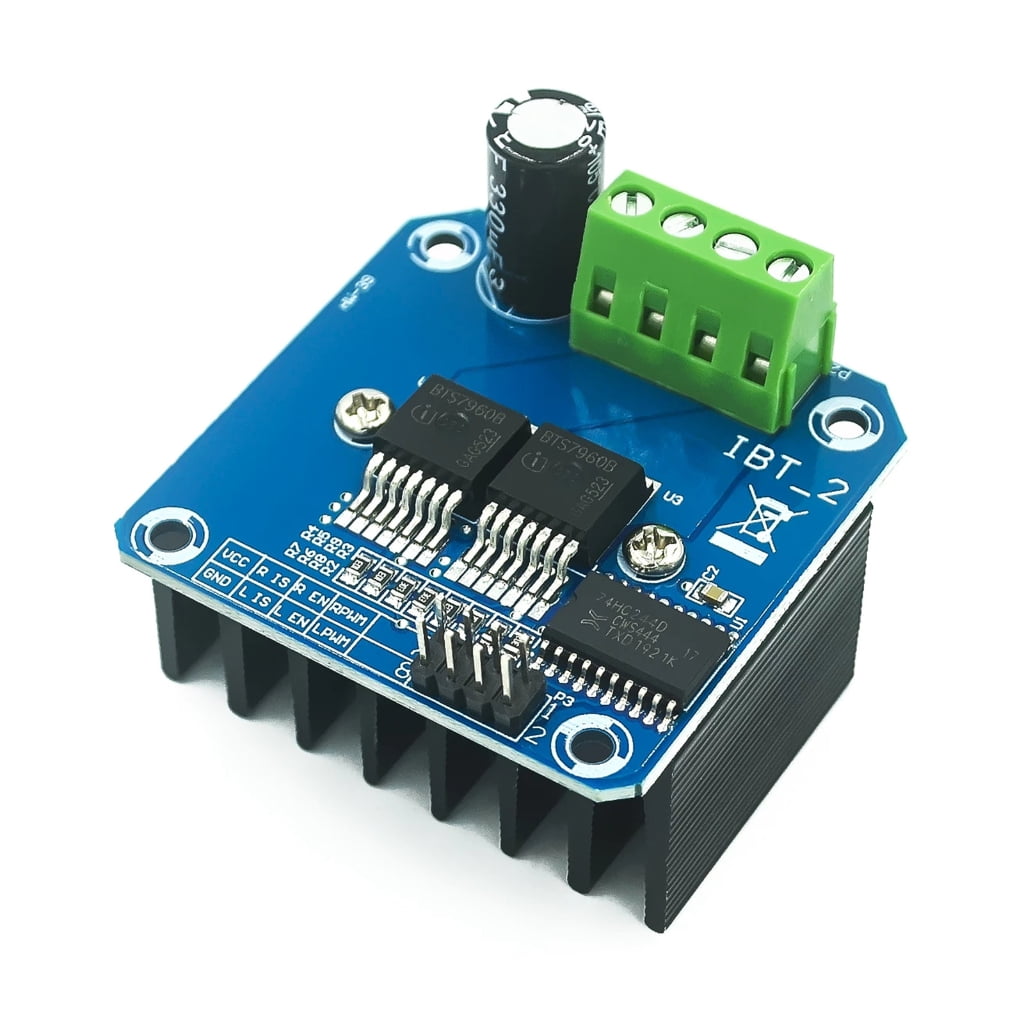 GENEMA BTS7960 43 A High PowerMotor Driver Module for Current Limit for Protection - Walmart.com