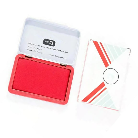 Thumbprint Fingerprint Ink Pad Stamp Pad Waterproof Compact Size ...