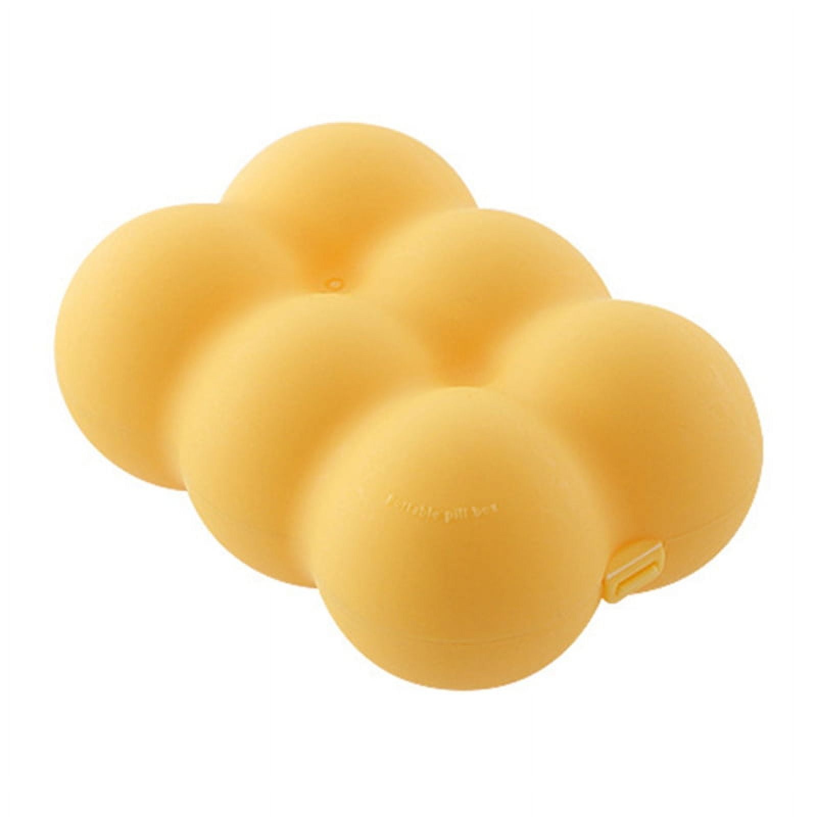 GENEMA Clamshell Pill Box 6 Grids Tablets Case Vitamin Storage Box ...