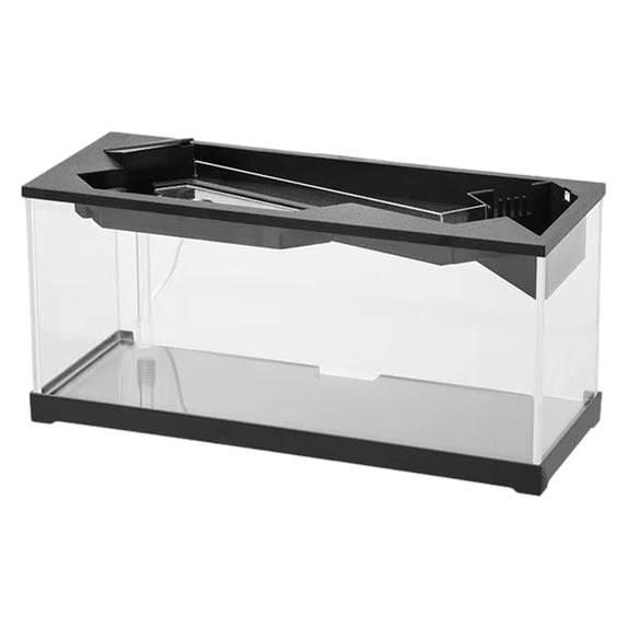 GENEMA Clear Acrylic Desktop Fish Tanks Quiet Operations Pump Fish ...