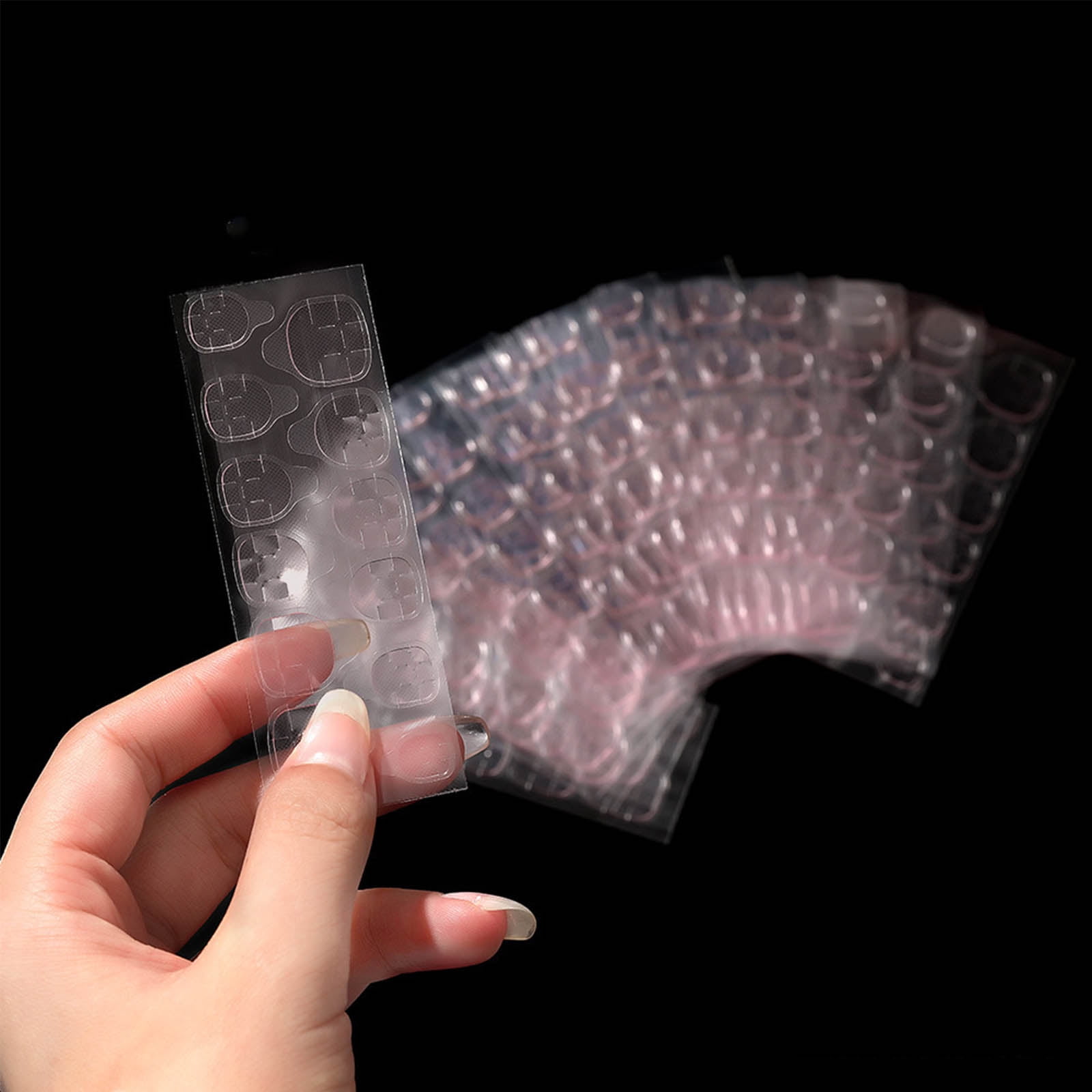 GENEMA Double Sides Glue Nail Sticker for Press on Nails,Waterproof ...