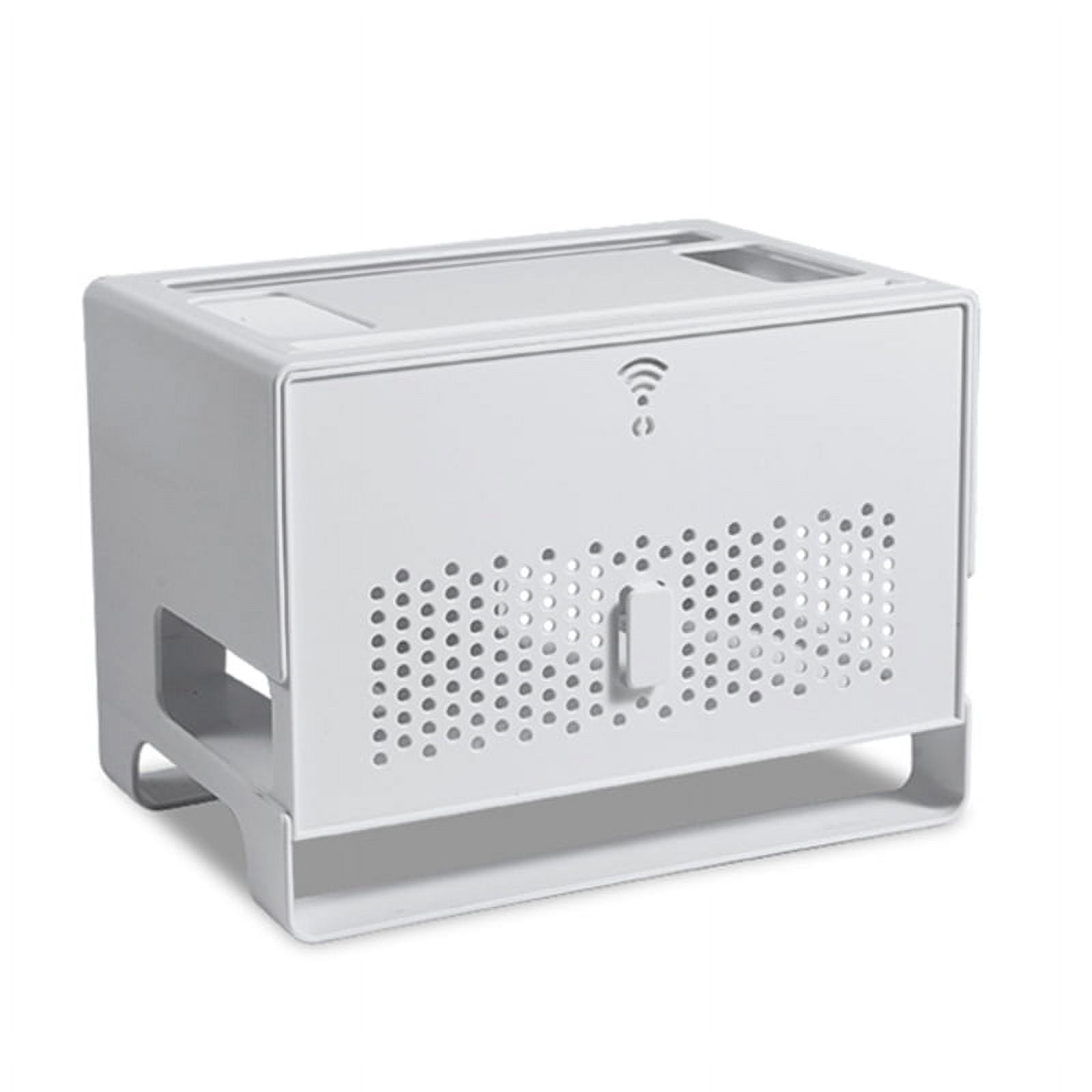 GENEMA Dustproof Wifi Router Storage Box Desktop Socket Wire Organizer ...