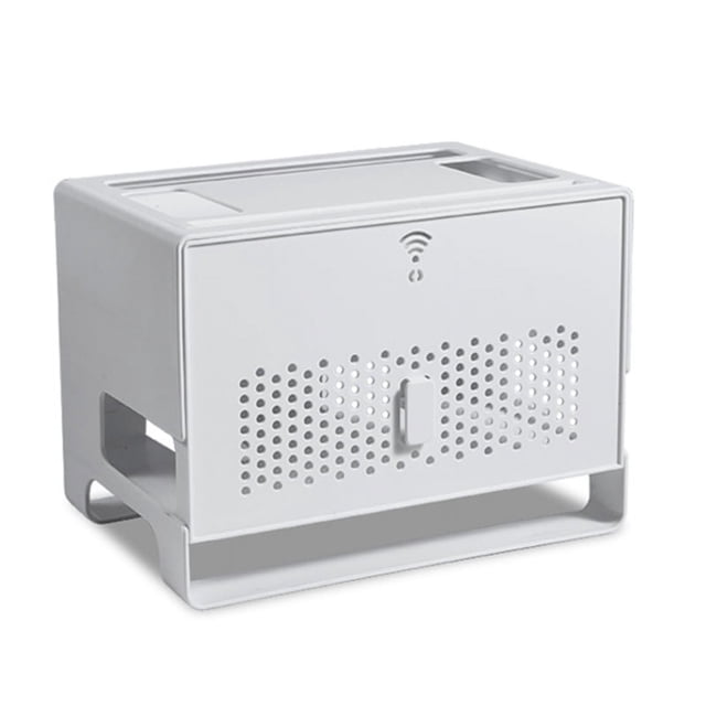 GENEMA Dustproof Wifi Router Storage Box Desktop Socket Wire Organizer ...