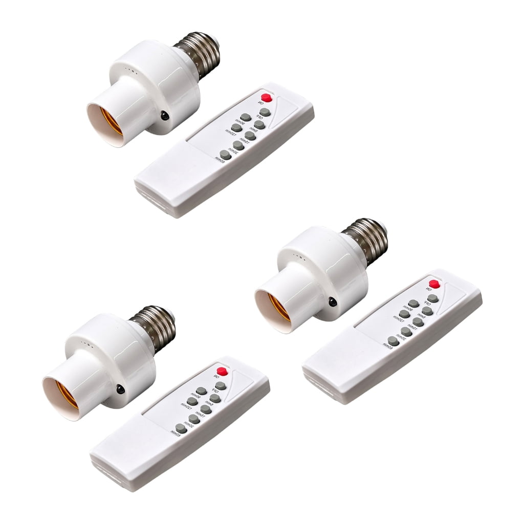 GENEMA E27 Base Lamp Holder for Closet Basement Remote Control Light ...