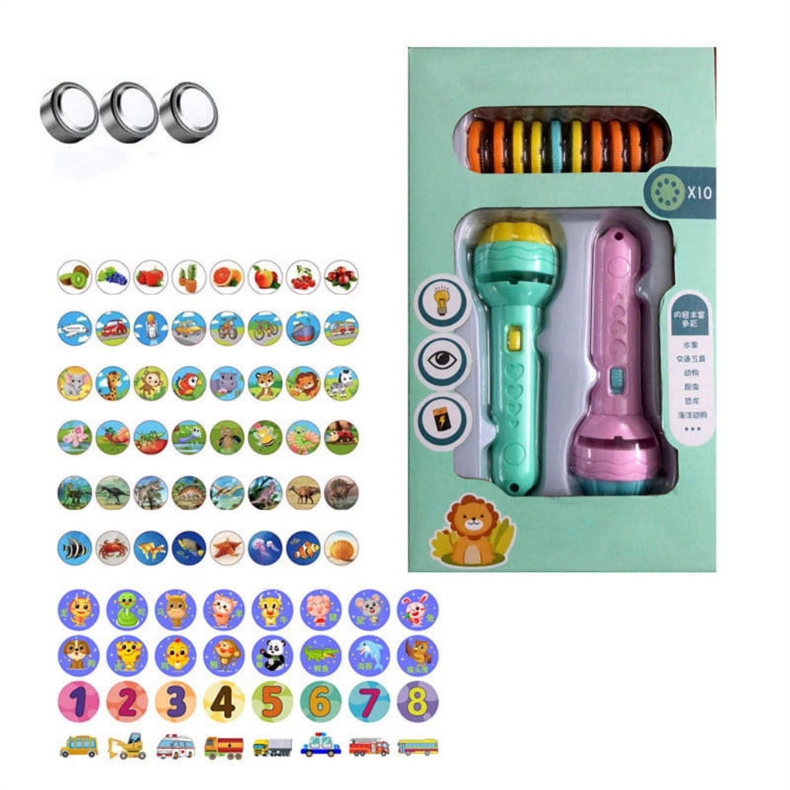 GENEMA Educational Toys Slide Torch Projector Toys Night Lamp for Boys ...