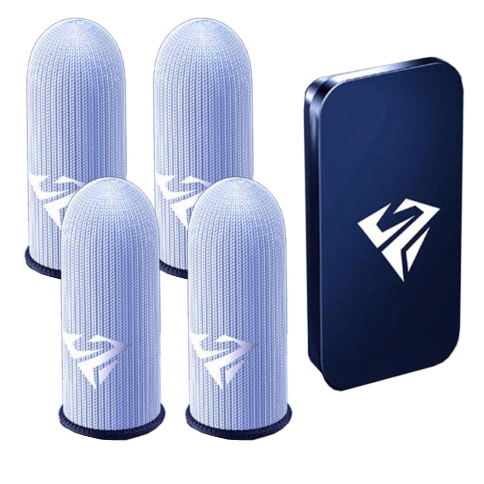 GENEMA Finger Sleeves 0.25mm Silver Fiber Seamless Fingertip Cover for ...