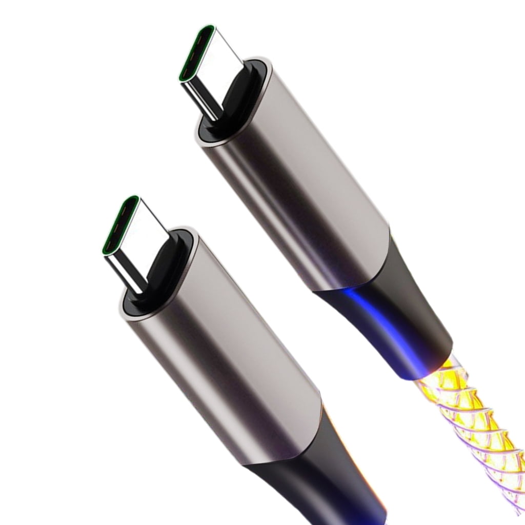 GENEMA Gradients Glowing USB C Fast Charging Cable 60W Power Delivery ...