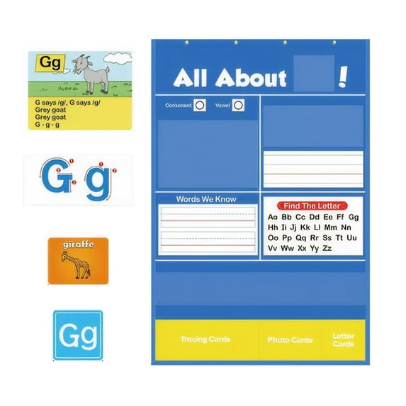 GENEMA Interactive Word Learning Pocket Chart Tracing Practice ...
