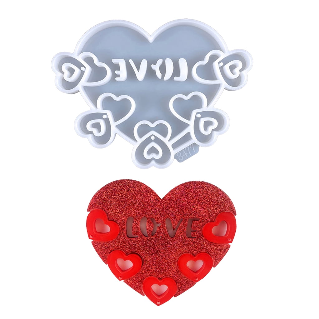 GENEMA Love Porch Key Hanger Glue Drop Mold Diy Hook Door Hanging Rack ...