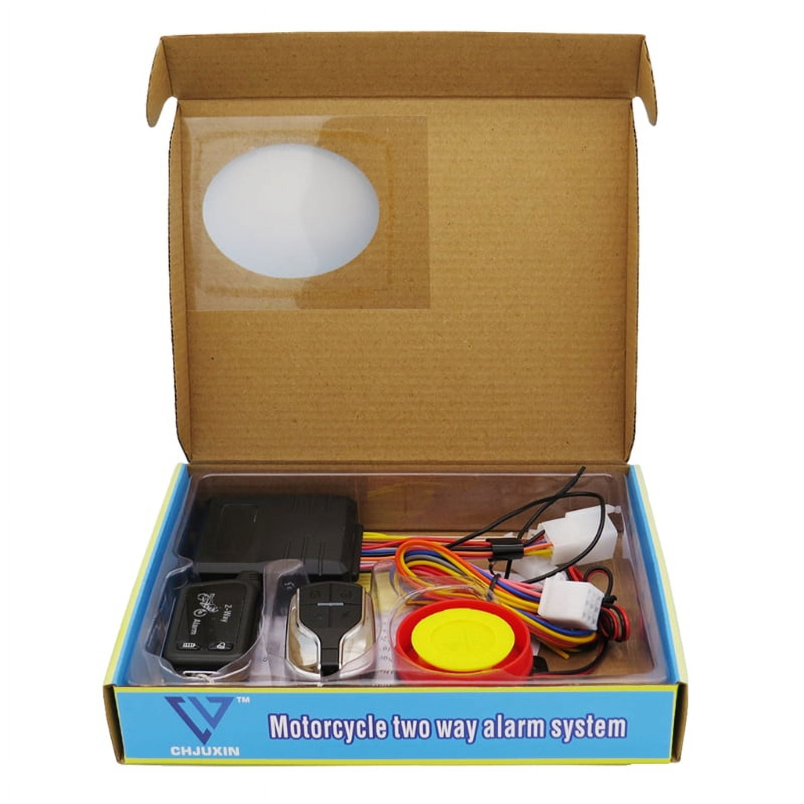 GENEMA Motorcycle Two Way Alarm System with Remote Control Universal ...