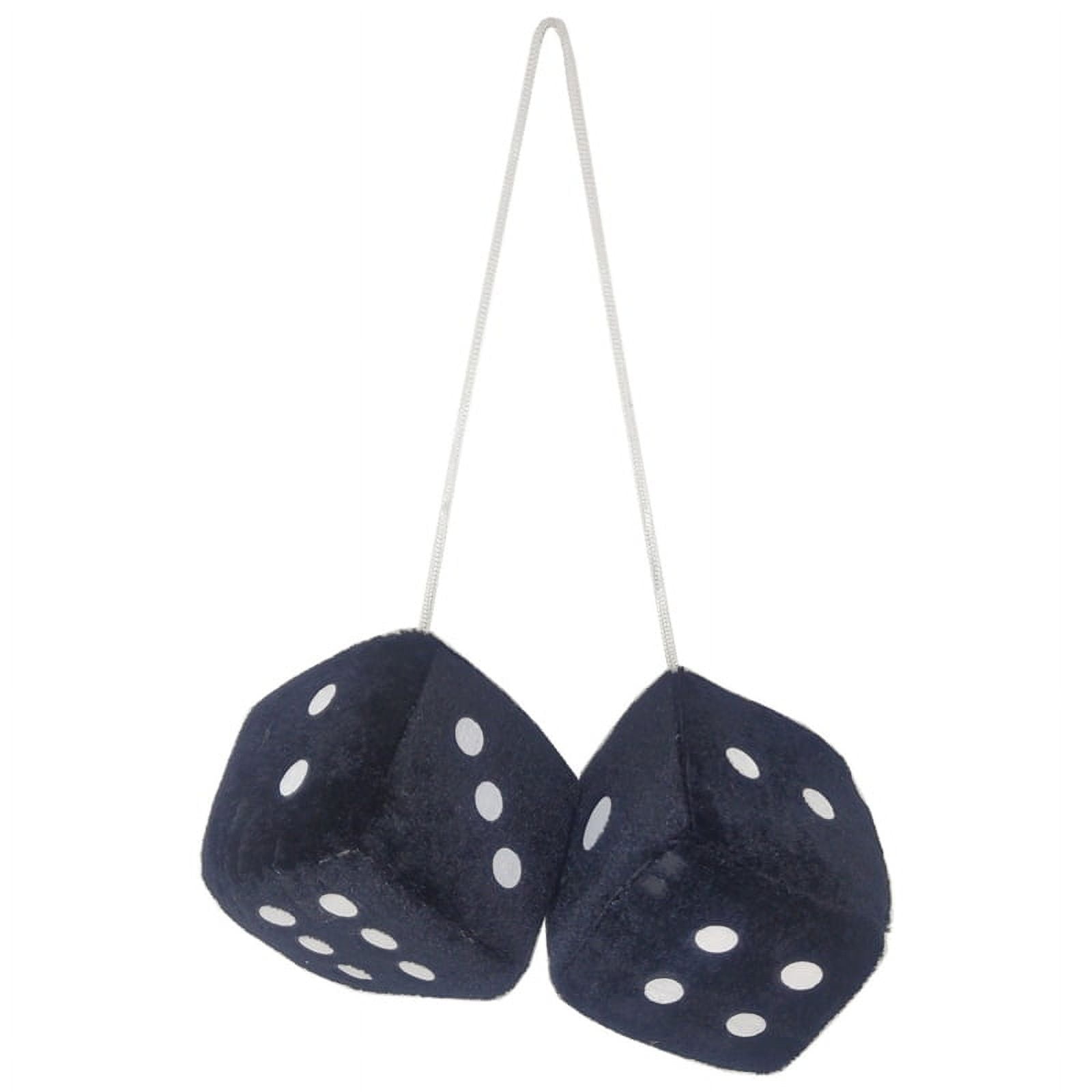 GENEMA Multicolor Plush Dices Car Hanging Pendant New Year Dice Velvet ...
