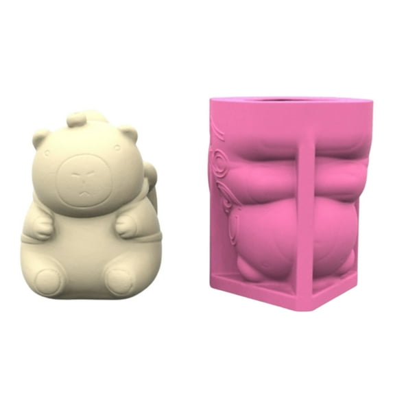GENEMA Multifuntional Concrete Mould Capybara Shape Decorative Plant ...