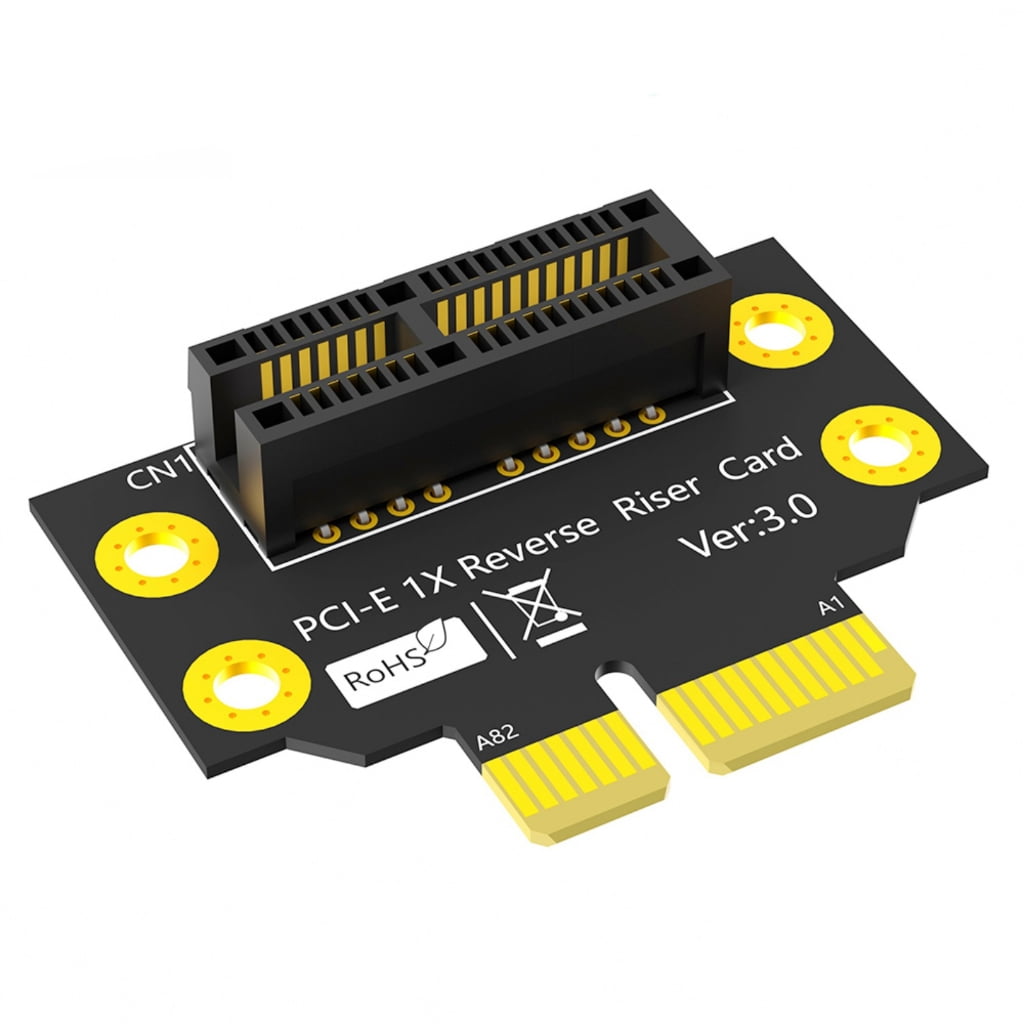 GENEMA PCIE 1X 90 Degree Reverse Male to Female Risers Card Adapters ...