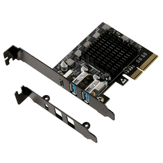 GENEMA PCIe Capture Card with Asmedia3242 Chip 2xUSB A 10Gbps and ...