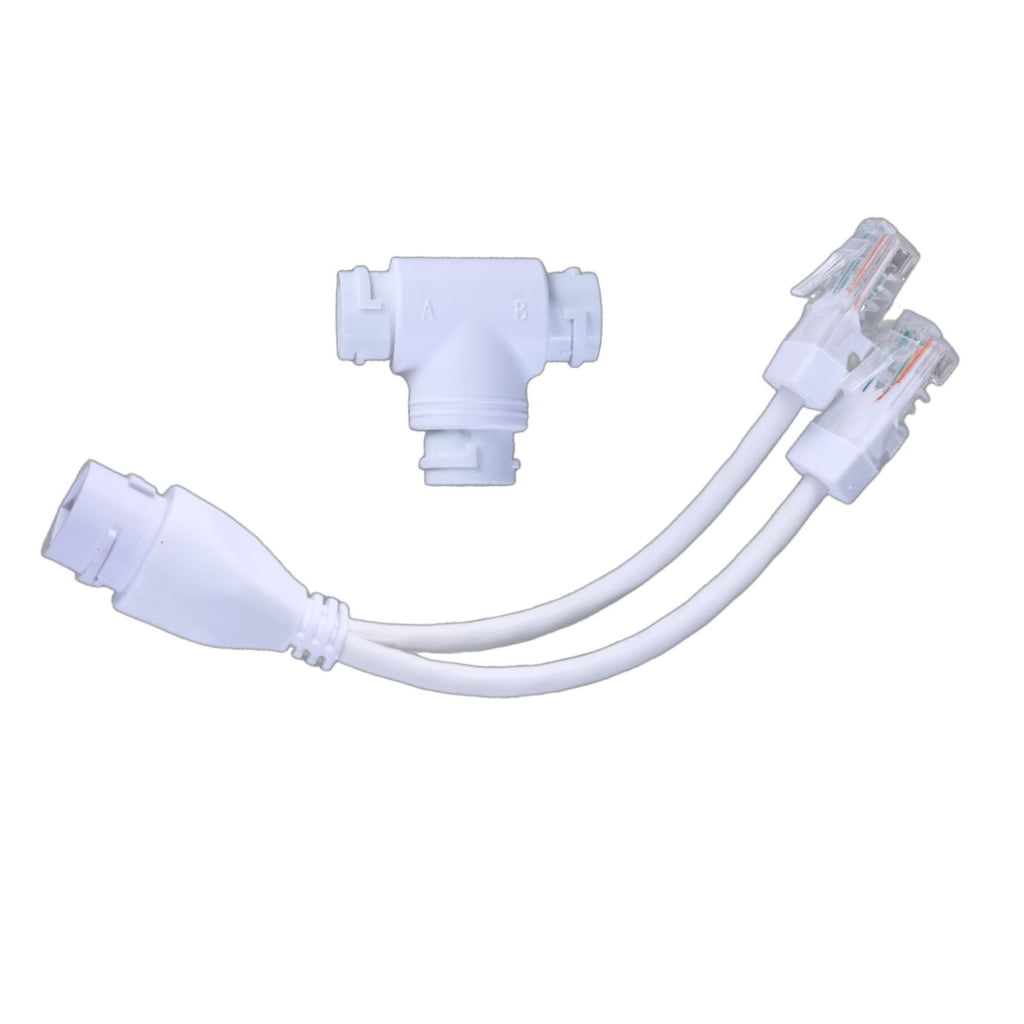 GENEMA POE Camera Cable Splitters 2-in-1 Networking Cable Connectors ...