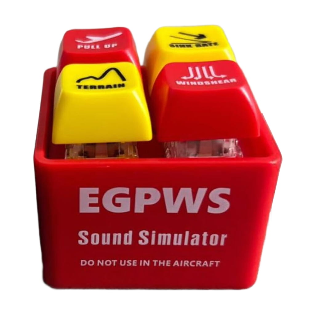 GENEMA Realistic Fire Alarms Simulating Keychain With Aviation Theme ...