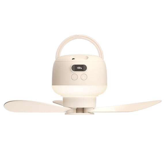 GENEMA Remote Controlled Hanging Fan Light 3600mAh Rechargeable Battery ...