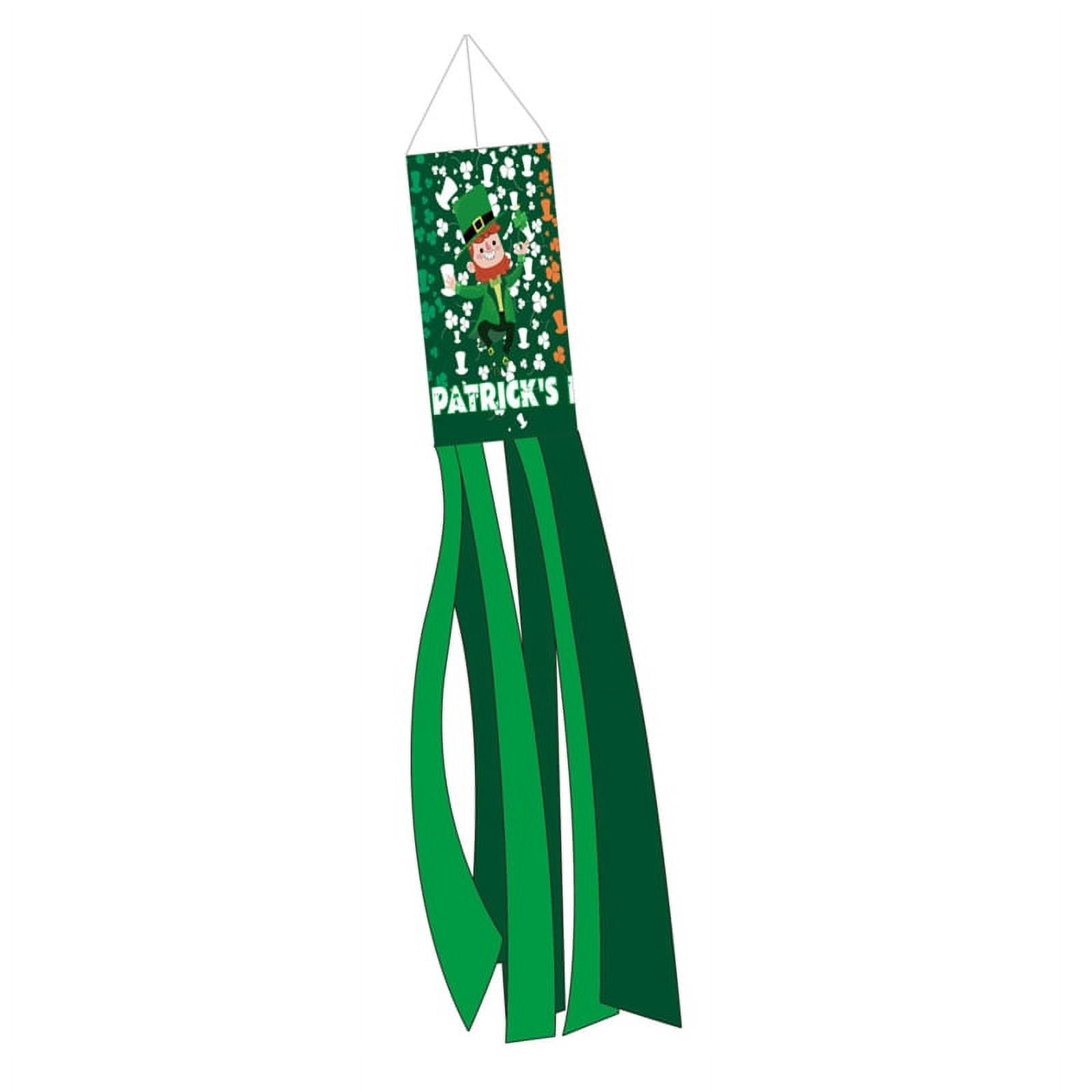 GENEMA Saint Patrick's Day Windsock Hair Dryer Flag Colorful Clover ...