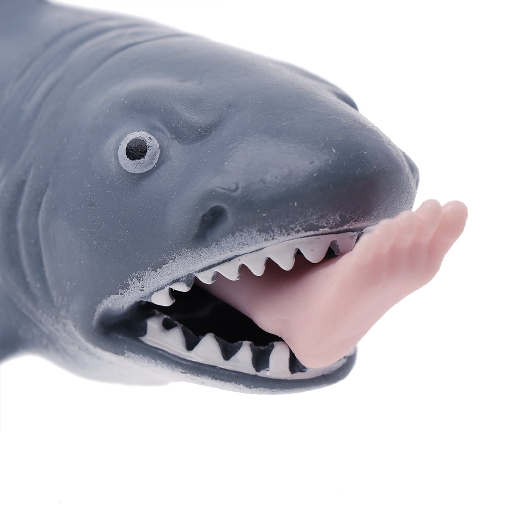 GENEMA Shark Squeeze Vent Toy Fun Stress Reliever Press To Spit Leg ...