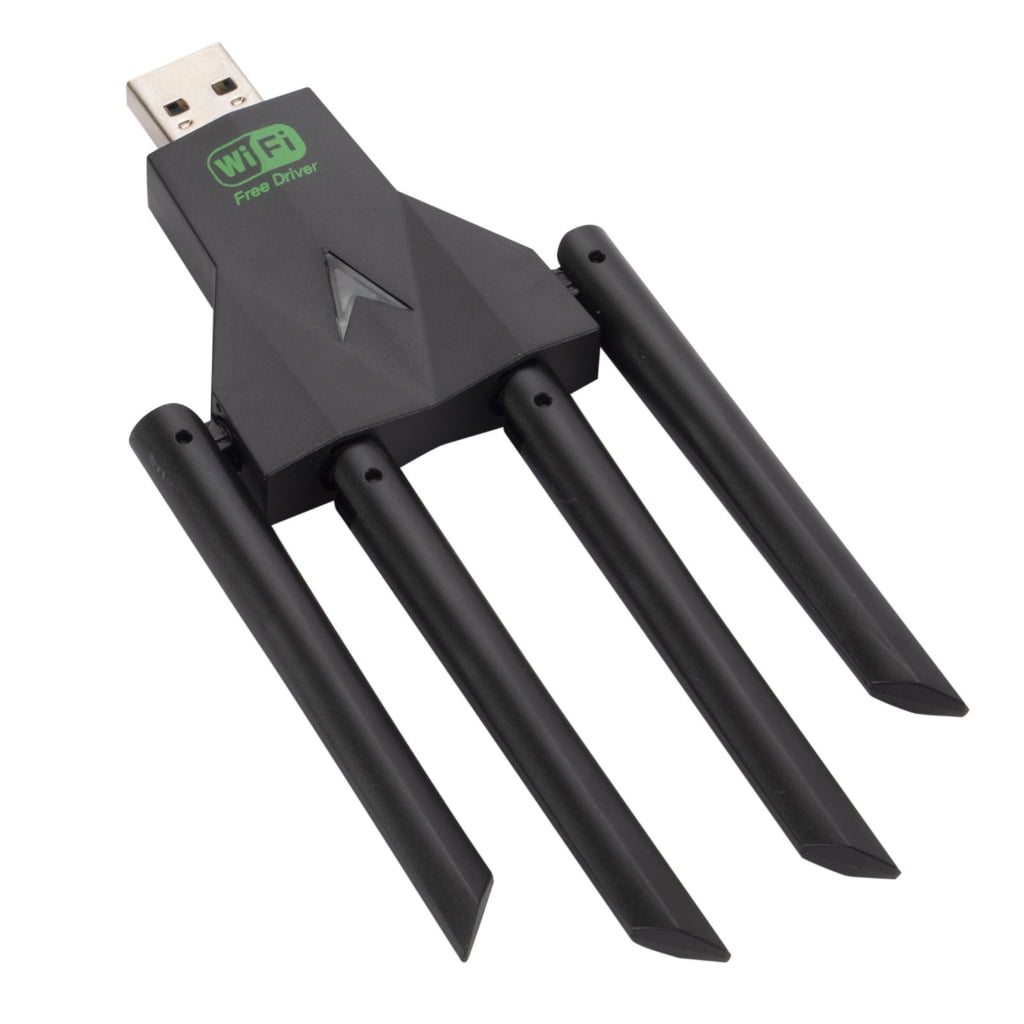 GENEMA USB WiFi Card 4 Directional Antennas Double Band 1300Mbps ...