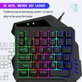 GENEMA V500 35 Keys RGB Left Hand Gaming Keyboard Analog Controller ...
