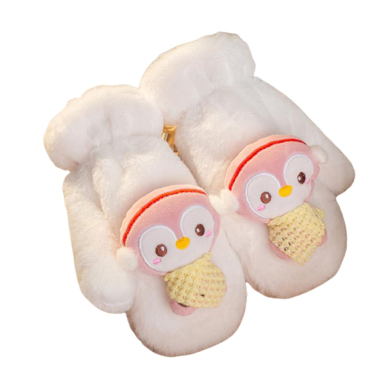 GENEMA Women Winter Gloves Soft Mittens with Cartoon Penguin Shape ...