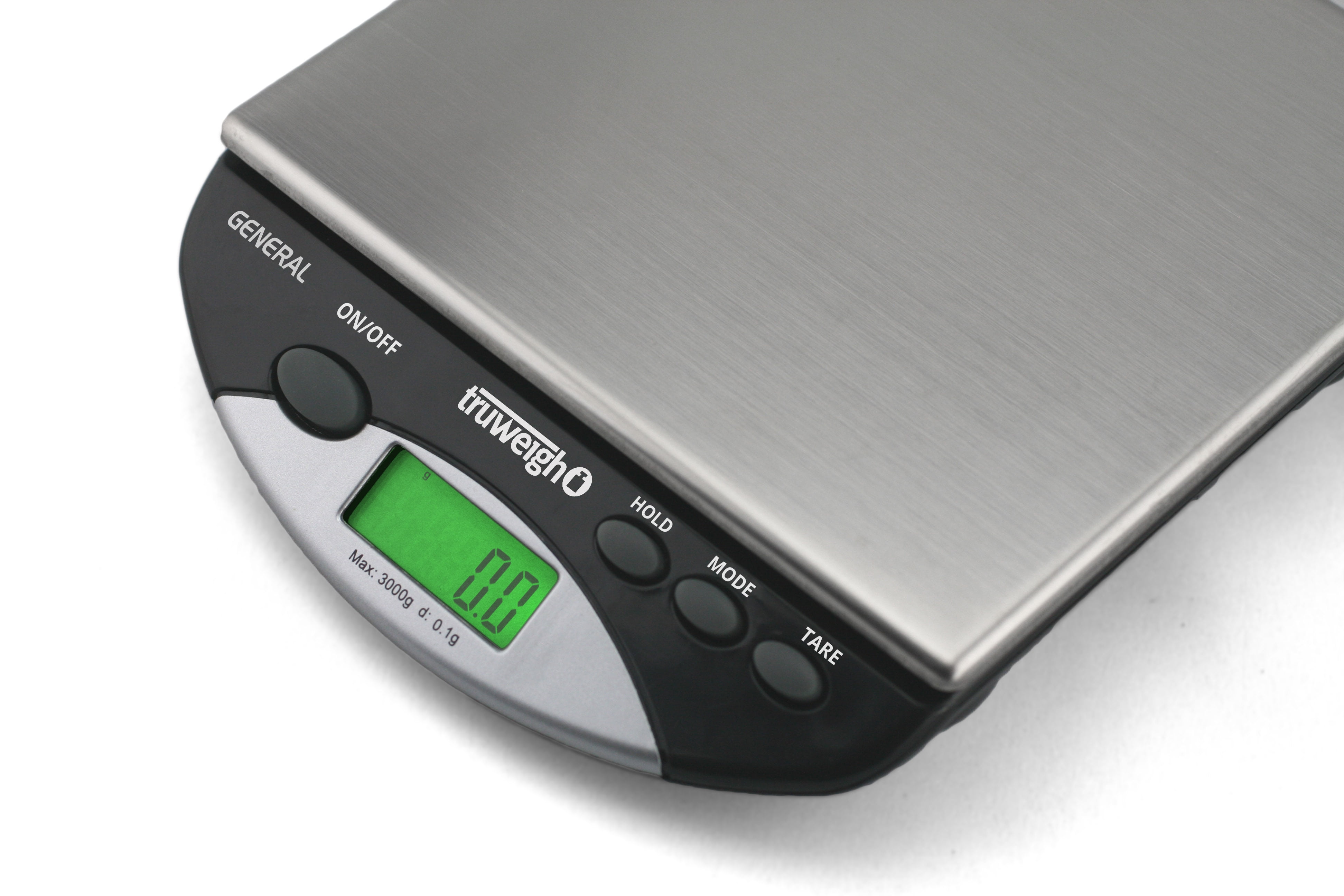 GENERAL Compact Bench Scale 3000g x 0.1g Black - Walmart.com