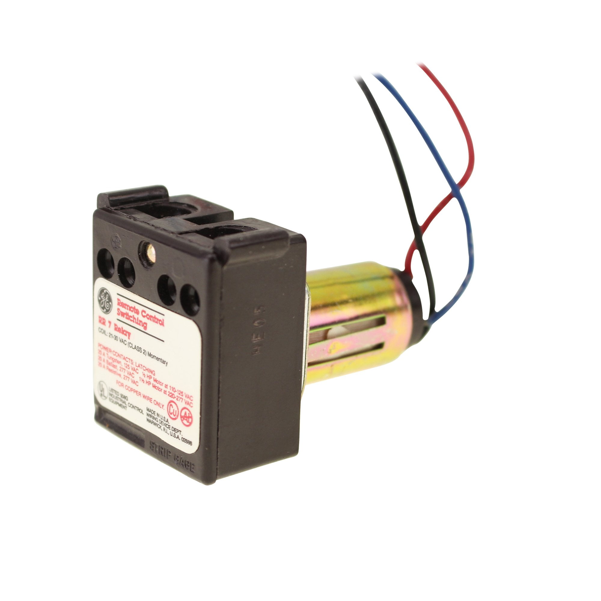 GE General Electric RR-7 Remote Control Switching Relay, 21-30VAC ...