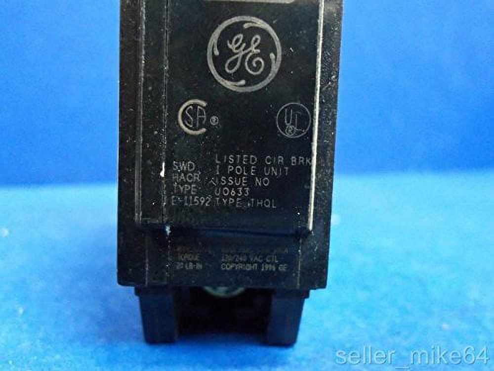 GENERAL ELECTRIC THQL1120 1 POLE 120/240 VOLTS 20 AMPS CIRCUIT BREAKER ...