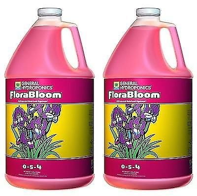 GENERAL HYDROPONICS (2) Gallons of FloraBloom Liquid Plant Grow Formula ...