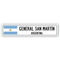 GENERAL SAN MARTON ARGENTINA Street Sign Argentinian flag city country ...