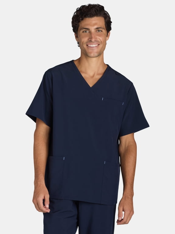 Urbane Ultimate Men's Modern Fit 2-Way Stretch Three Pocket V-Neck ...