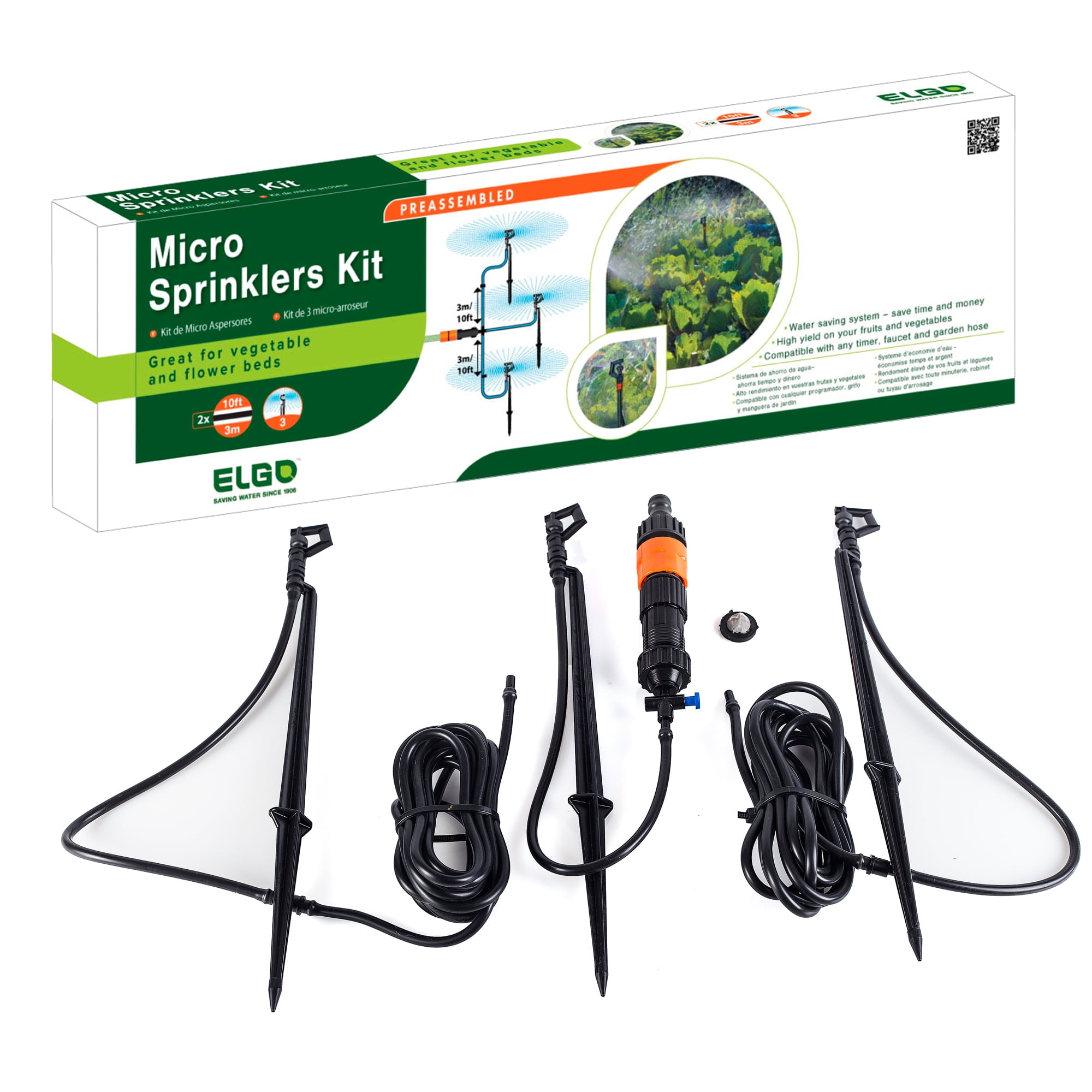 GENESIS 20FT Micro Sprinkler Watering System - Walmart.com