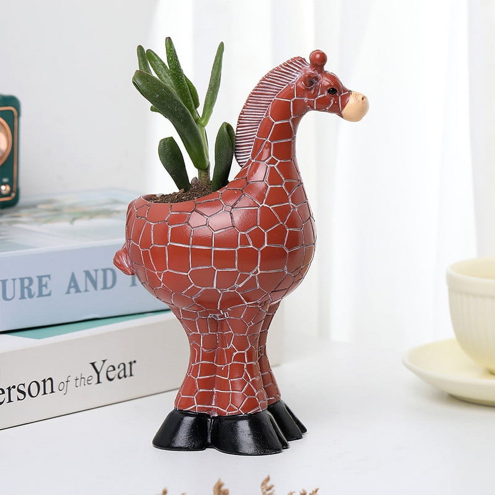 GENGEN Cute Planters for Indoor Plants, Small Ceramics Succulent Cactus ...