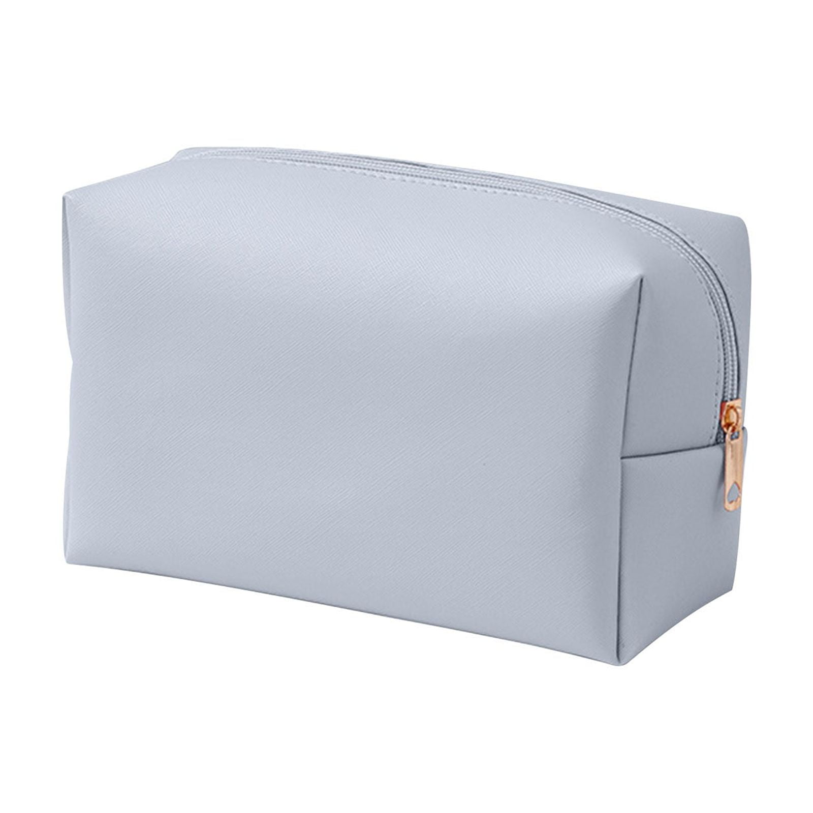 GENGEN Makeup Bag，Faux Leather Makeup Bags with Zipper, Travel Cosmetic ...