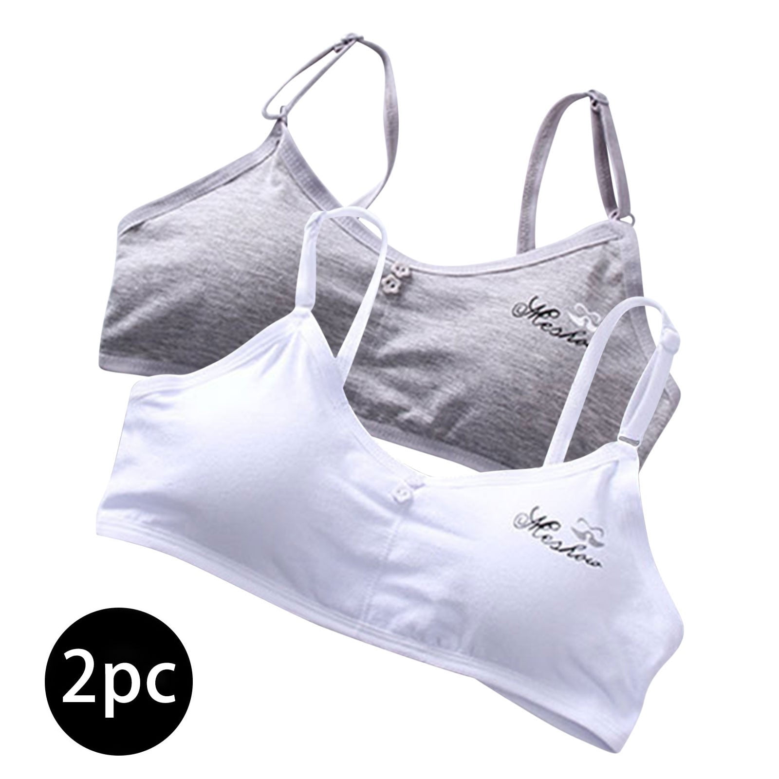 GENGING Bras Women 2pc Kids Girls Tween Underwear Bandeau Bra Children ...