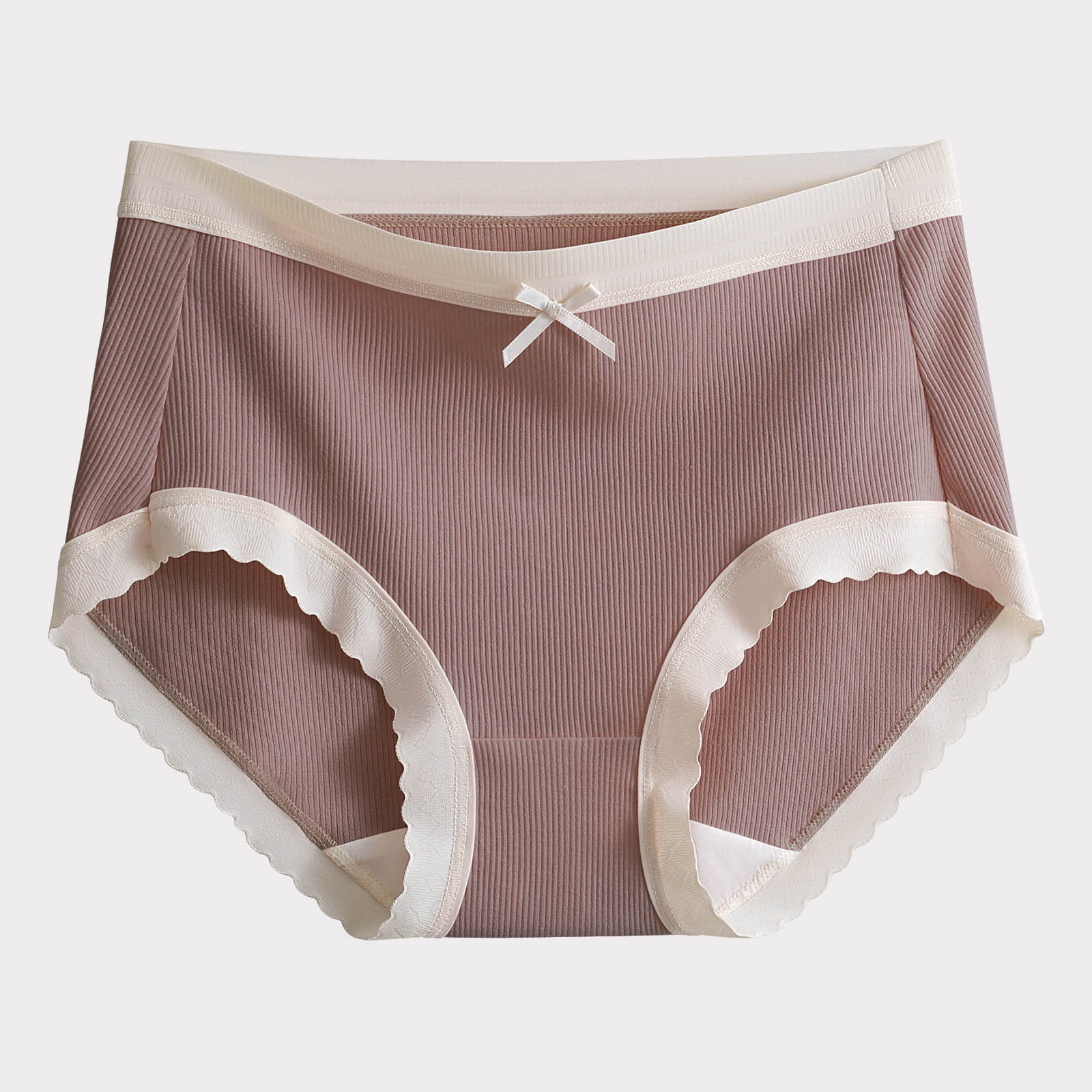 GENGING Mid - rise Brief Underwear with Vertical Ribbed Pattern ...